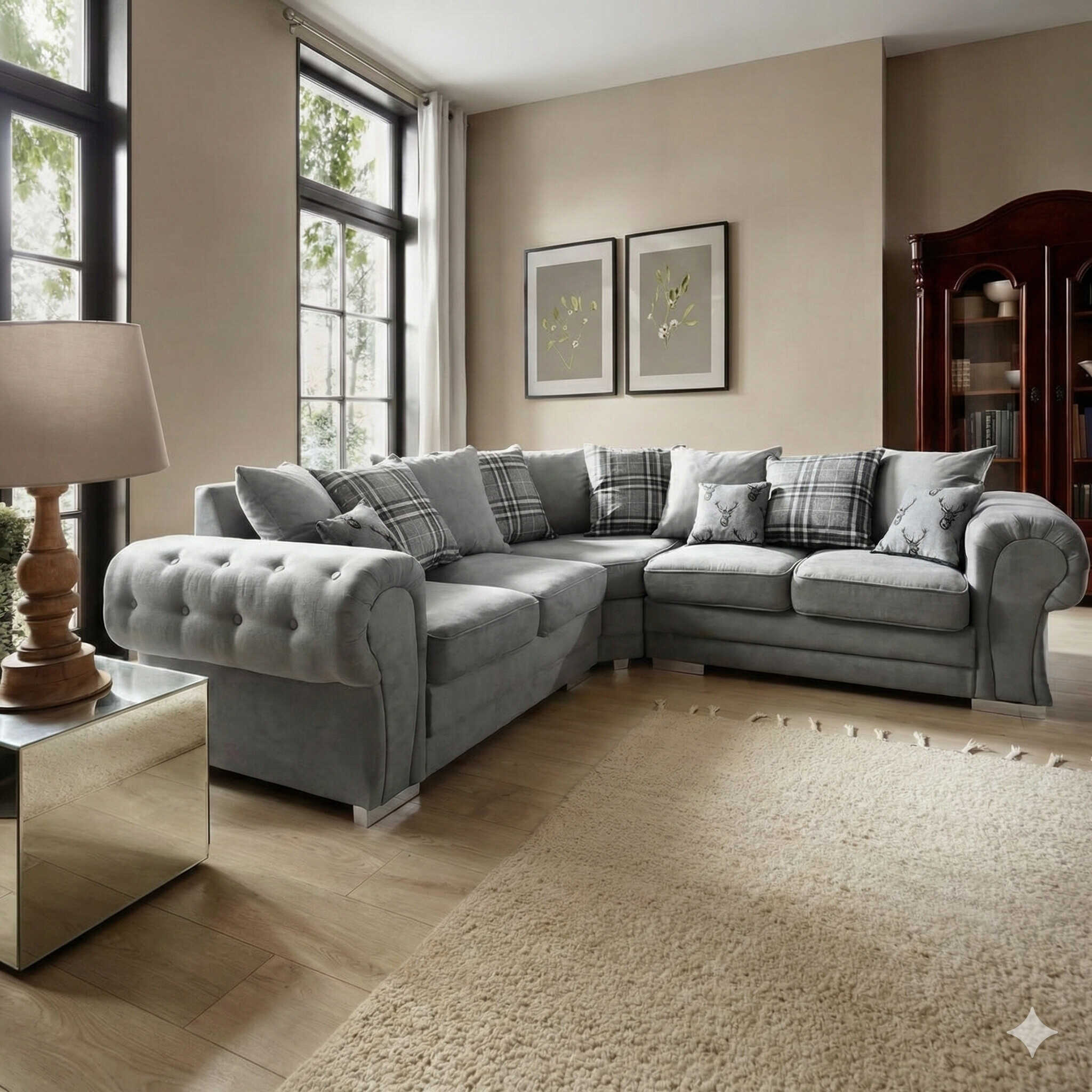 Verona Scatter Back Corner Sofa Set in UK | Gamzo Outlet